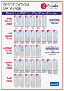 PVCu Door Styles - MB Frames